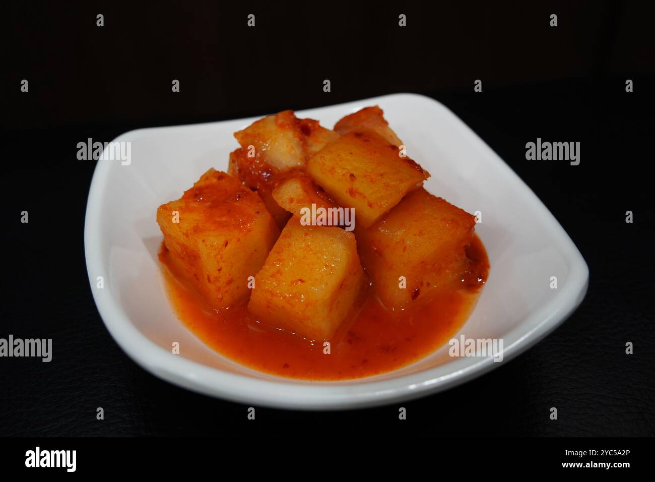 Kkakdugi(Diced Radish Kimchi) is a type of kimchi made with radish in ...