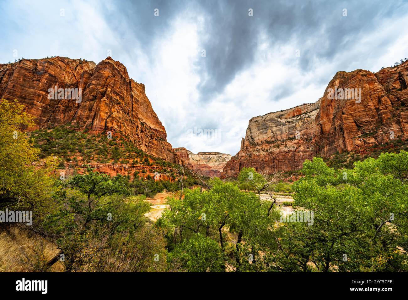 Zion National Park Emerald Pool hike in fall of 2024 Stock Photo - Alamy