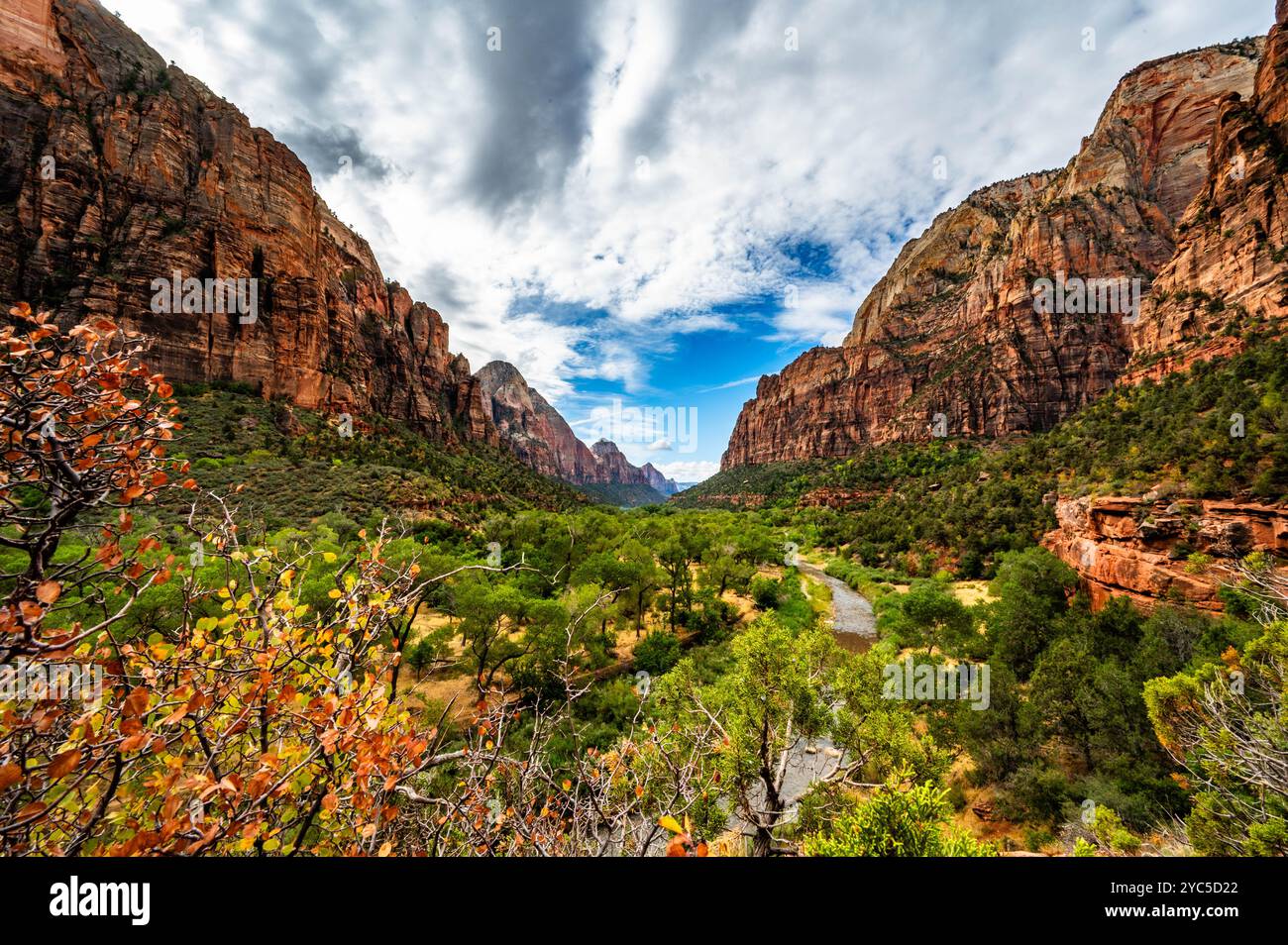 Zion National Park Emerald Pool hike in fall of 2024 Stock Photo - Alamy