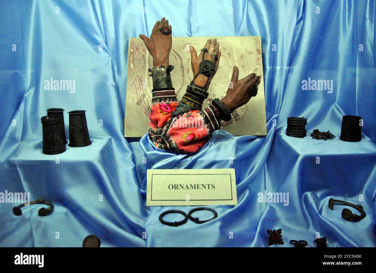 View of beautiful ancient sculptures seen fix in Sindh Museum for ...