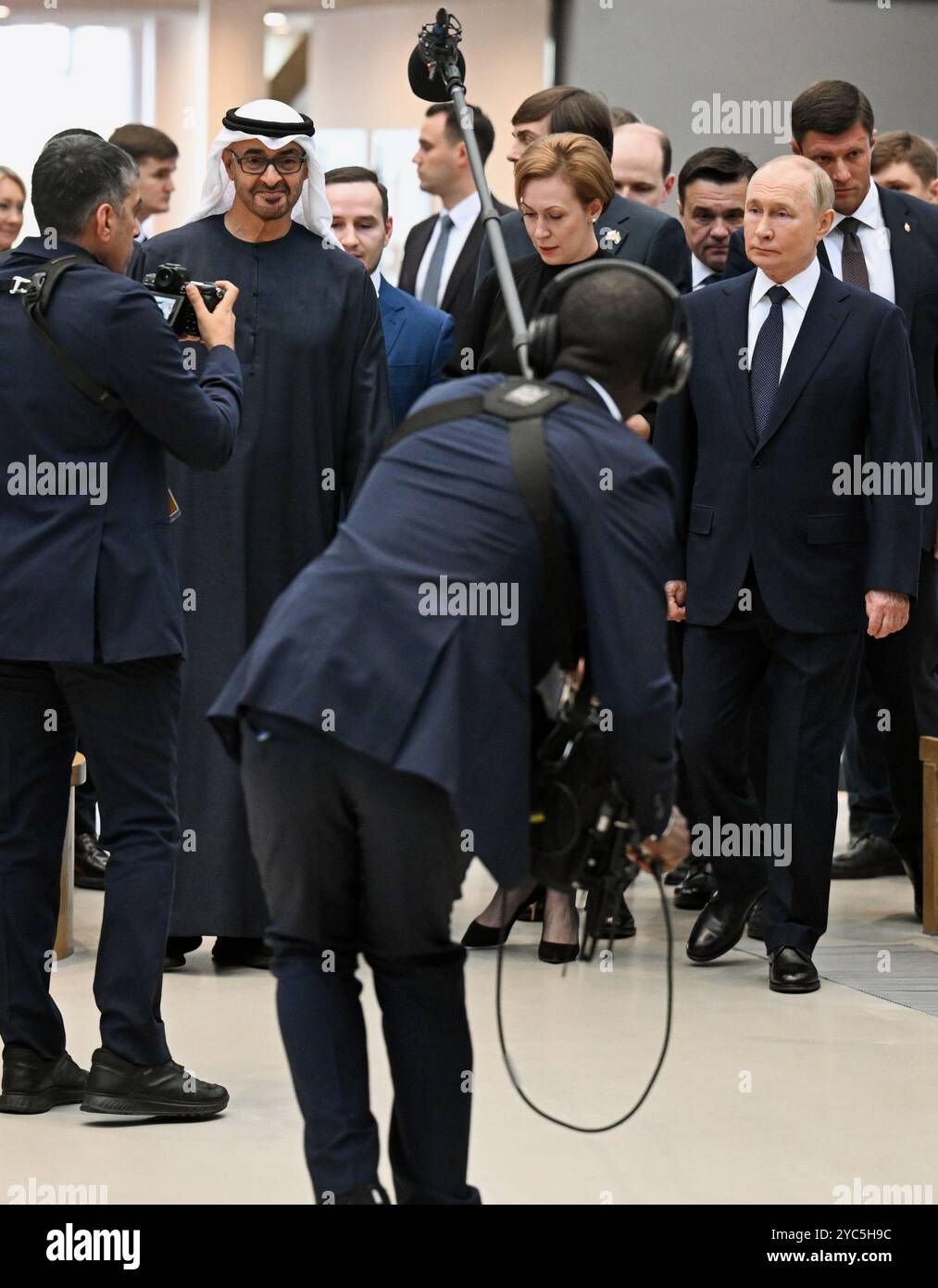 Russia. 21st Oct, 2024. Russian President Vladimir Putin (right) and ...