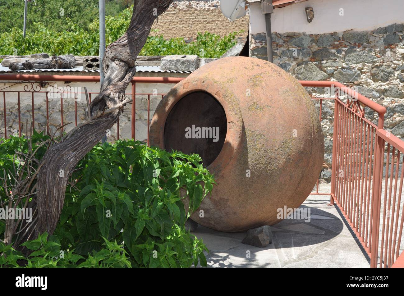 Traditional Clay Storage Jar in a Cypriot Village Stock Photo - Alamy