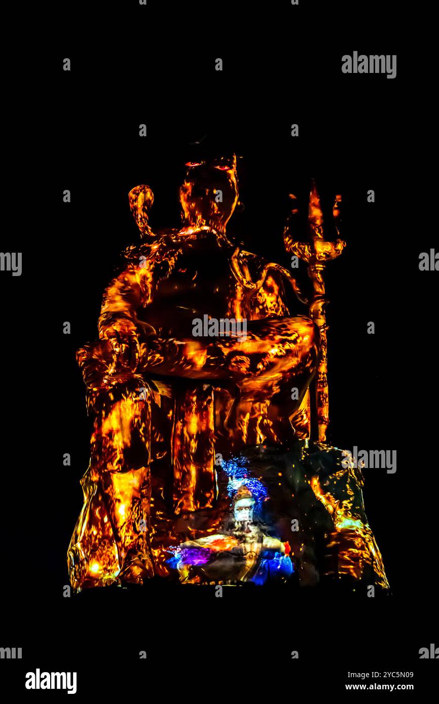 Lord Shiva as destroyer Kaal Bhairava the fierce form with dramatic ...