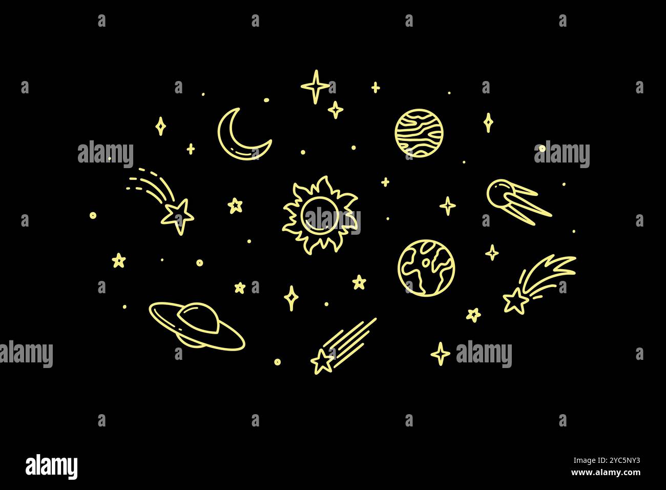 Starburst moon Stock Vector Images - Alamy