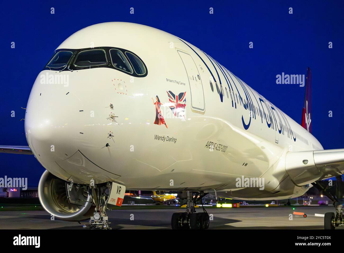 Close Up Of The Nose Cone And Bandit Mask Of G-VNVR Virgin Atlantic ...