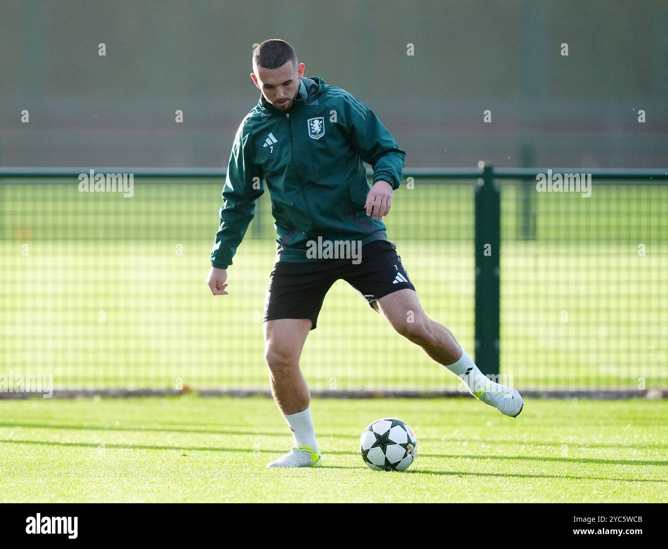 Aston Villa's John McGinn during the training session at Bodymoor Heath ...
