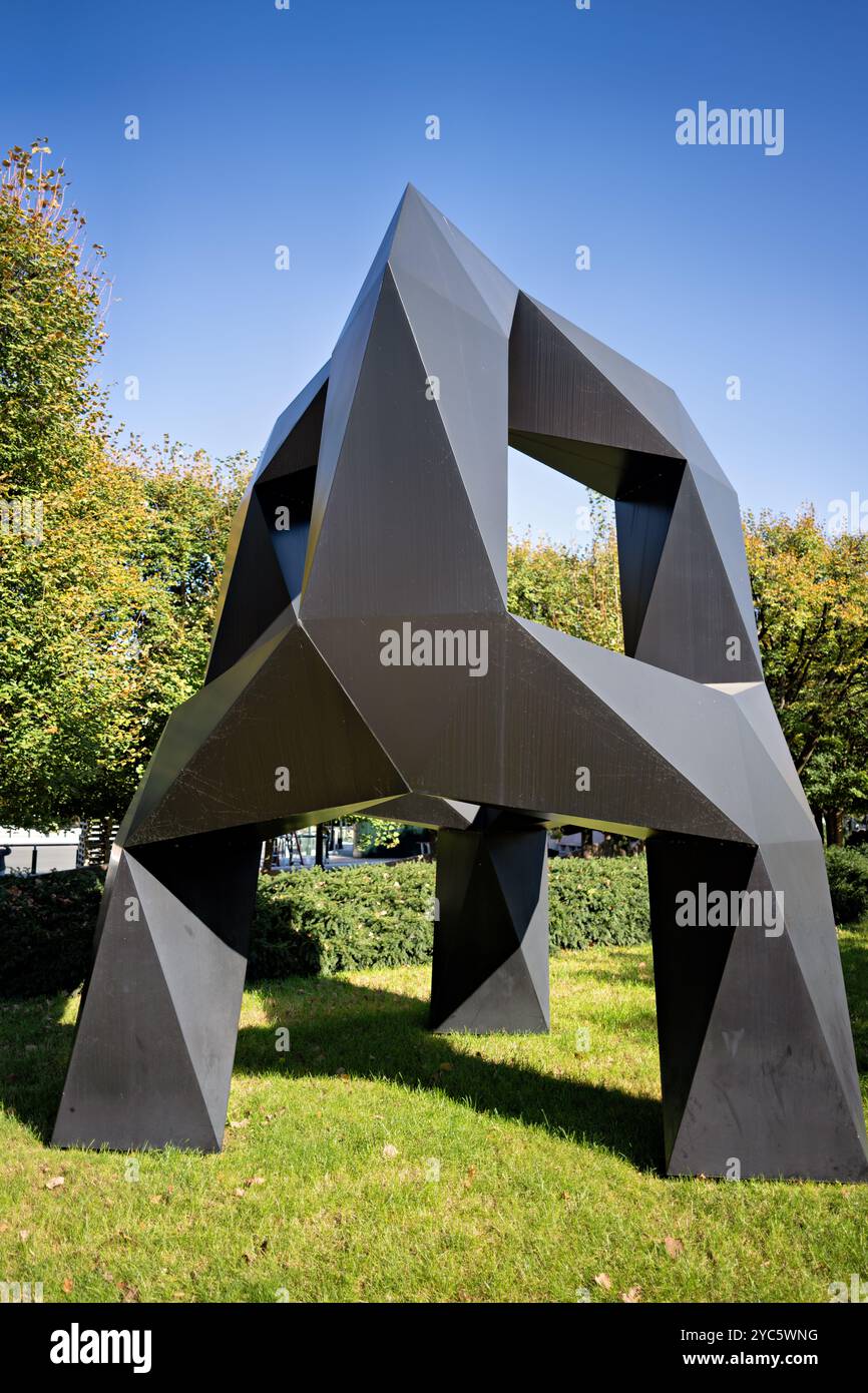 WASHINGTON DC, United States — Tony Smith's Moondog, a large minimalist ...