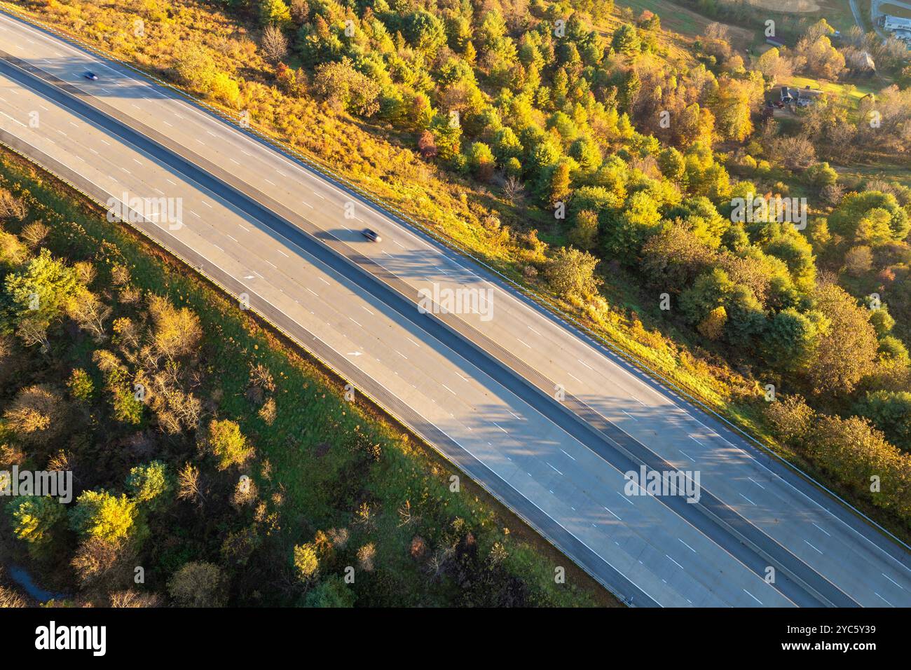 Wide multilane highway road hi-res stock photography and images - Alamy