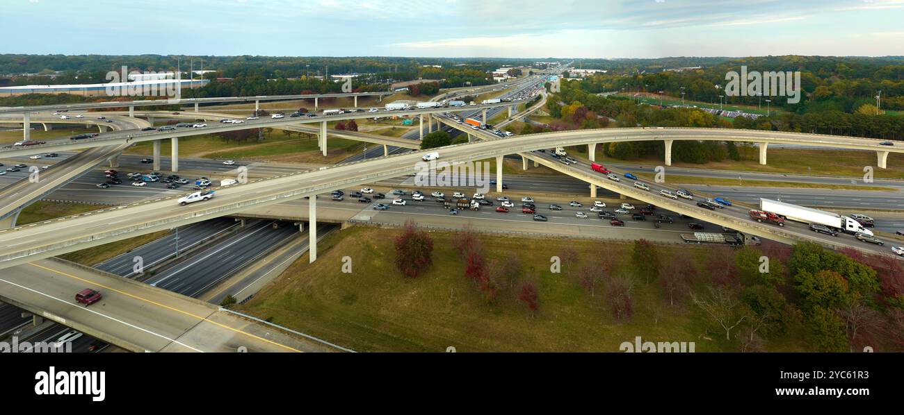 American freeway intersection fast driving hi-res stock photography and ...