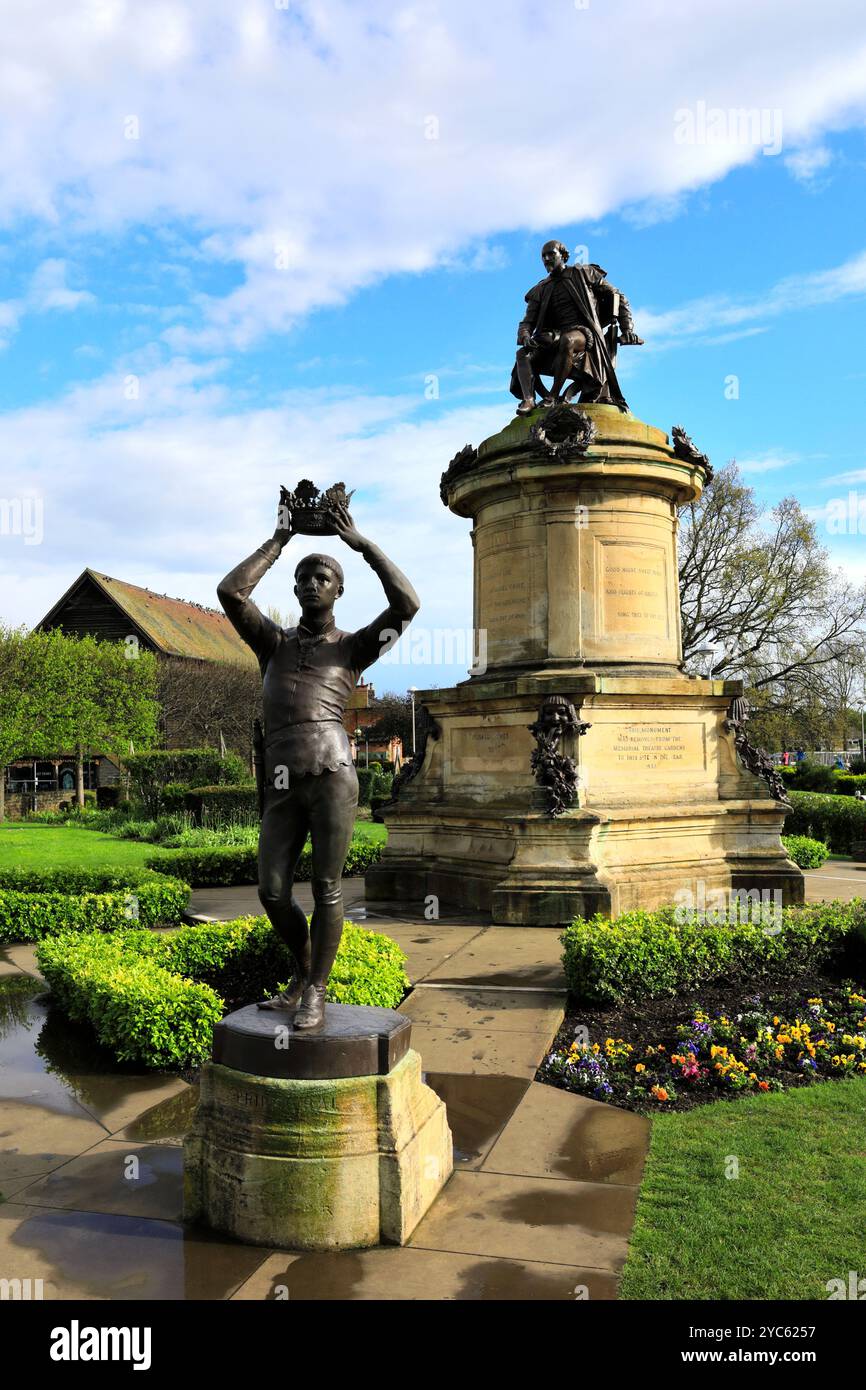 Statue of Prince Hal on the Gower Memorial in Bancroft gardens ...