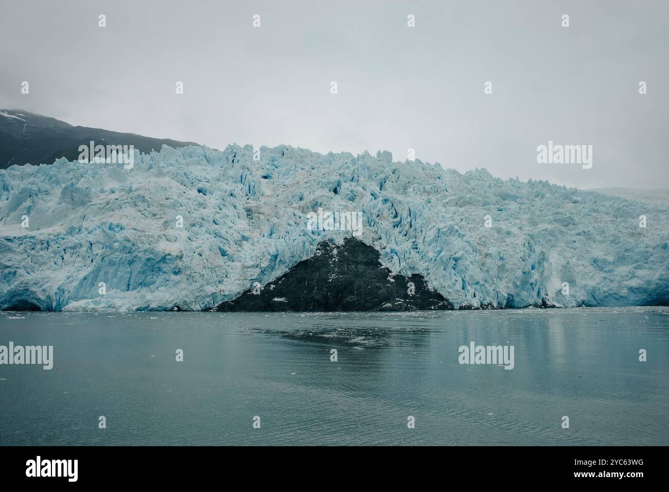 Tidewater terminus of Margerie Glacier, a World Heritage site, the ...
