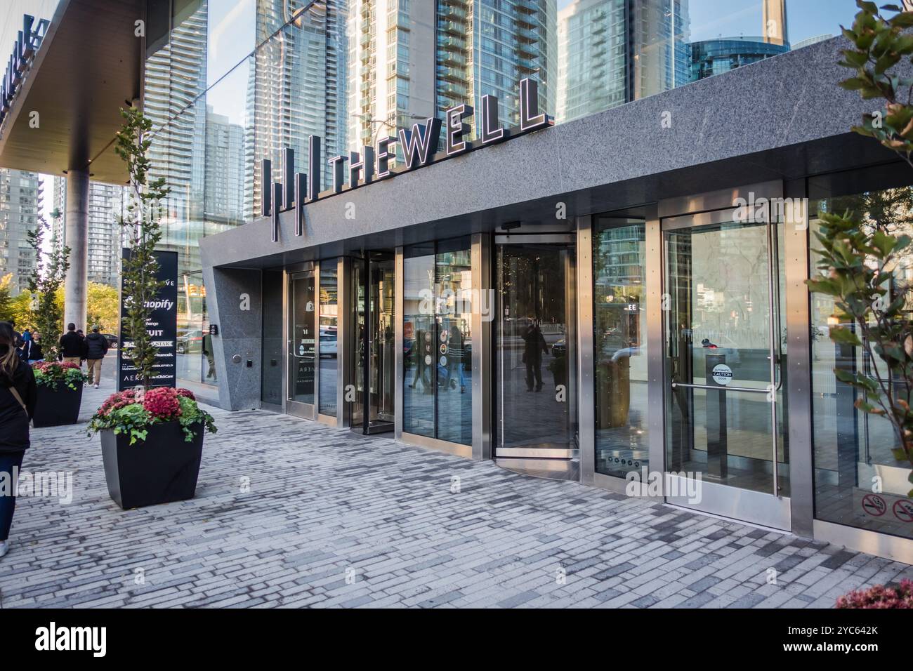 The entrance to The Well office building in Toronto, Canada Stock Photo ...