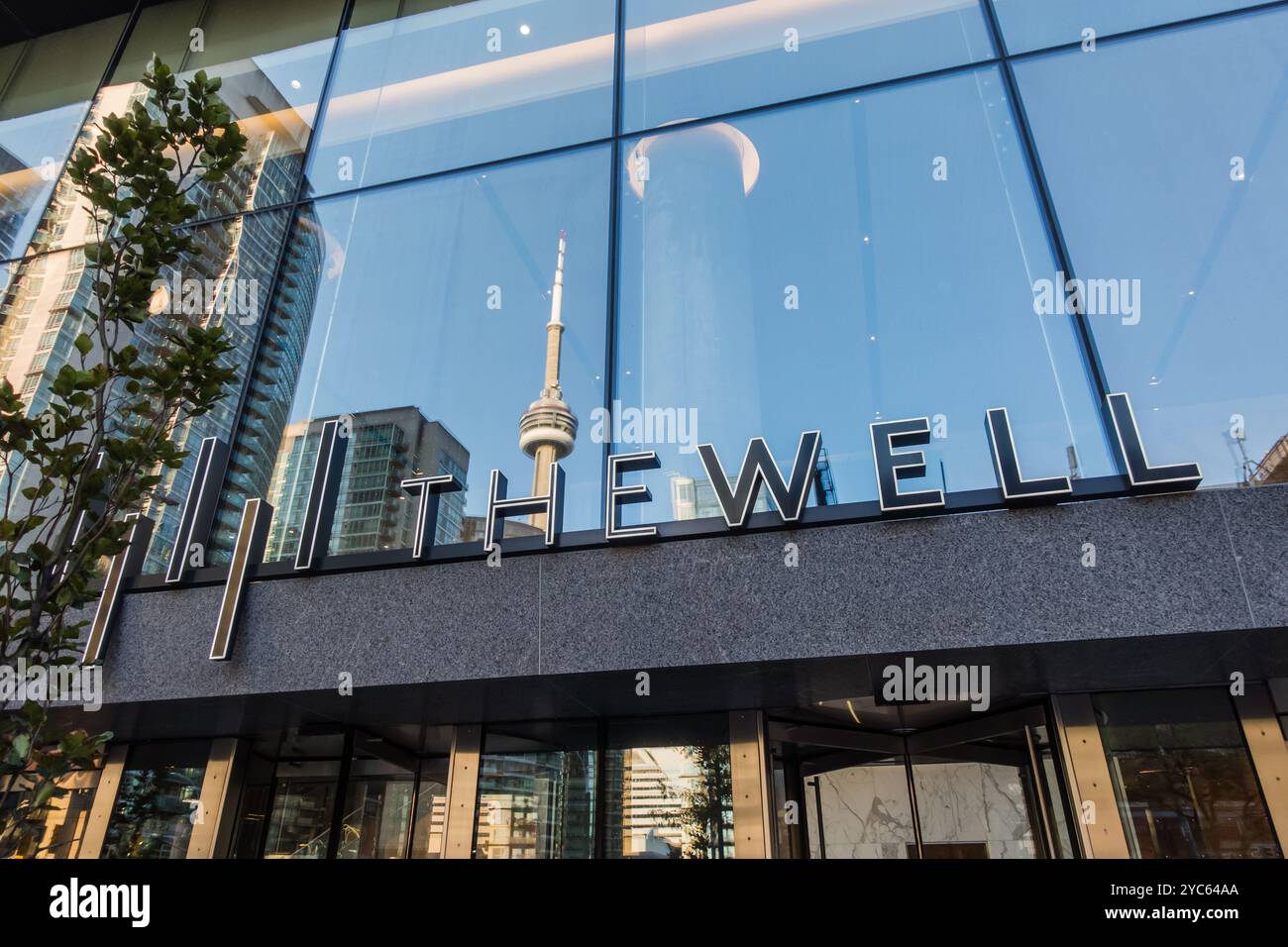 The entrance to The Well office building in Toronto, Canada Stock Photo ...