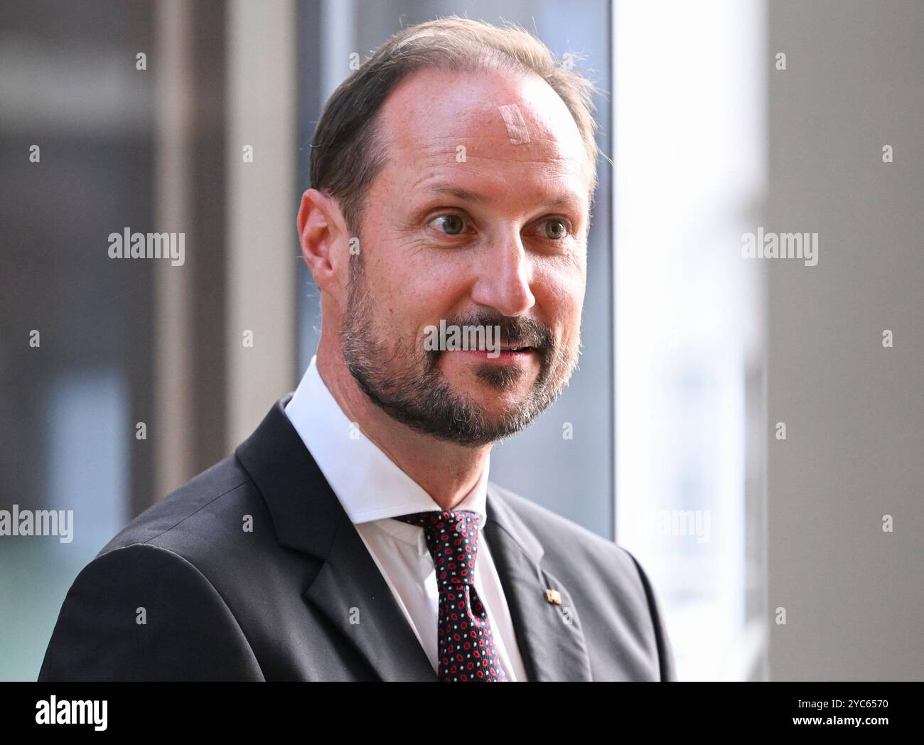 Berlin, Germany. 21st Oct, 2024. The Norwegian Crown Prince Haakon ...