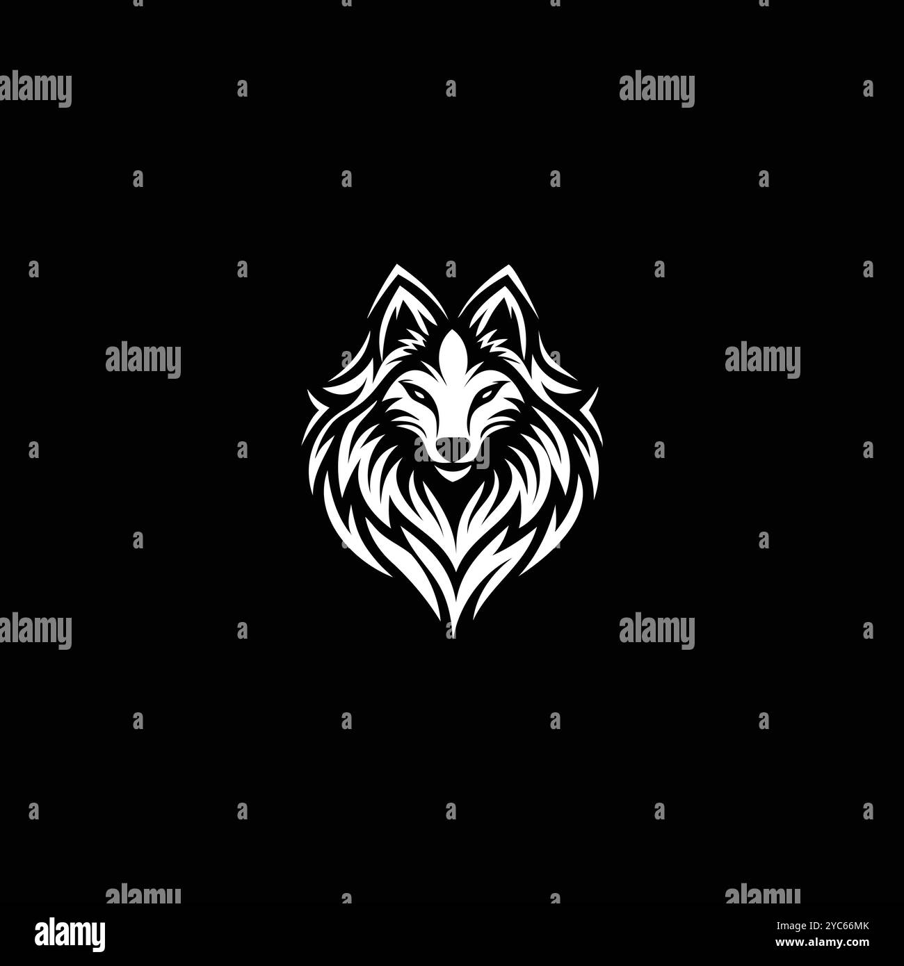 Wolf Logo. Powerful and unique trendy iconic Simple Wolf Logo Stock ...