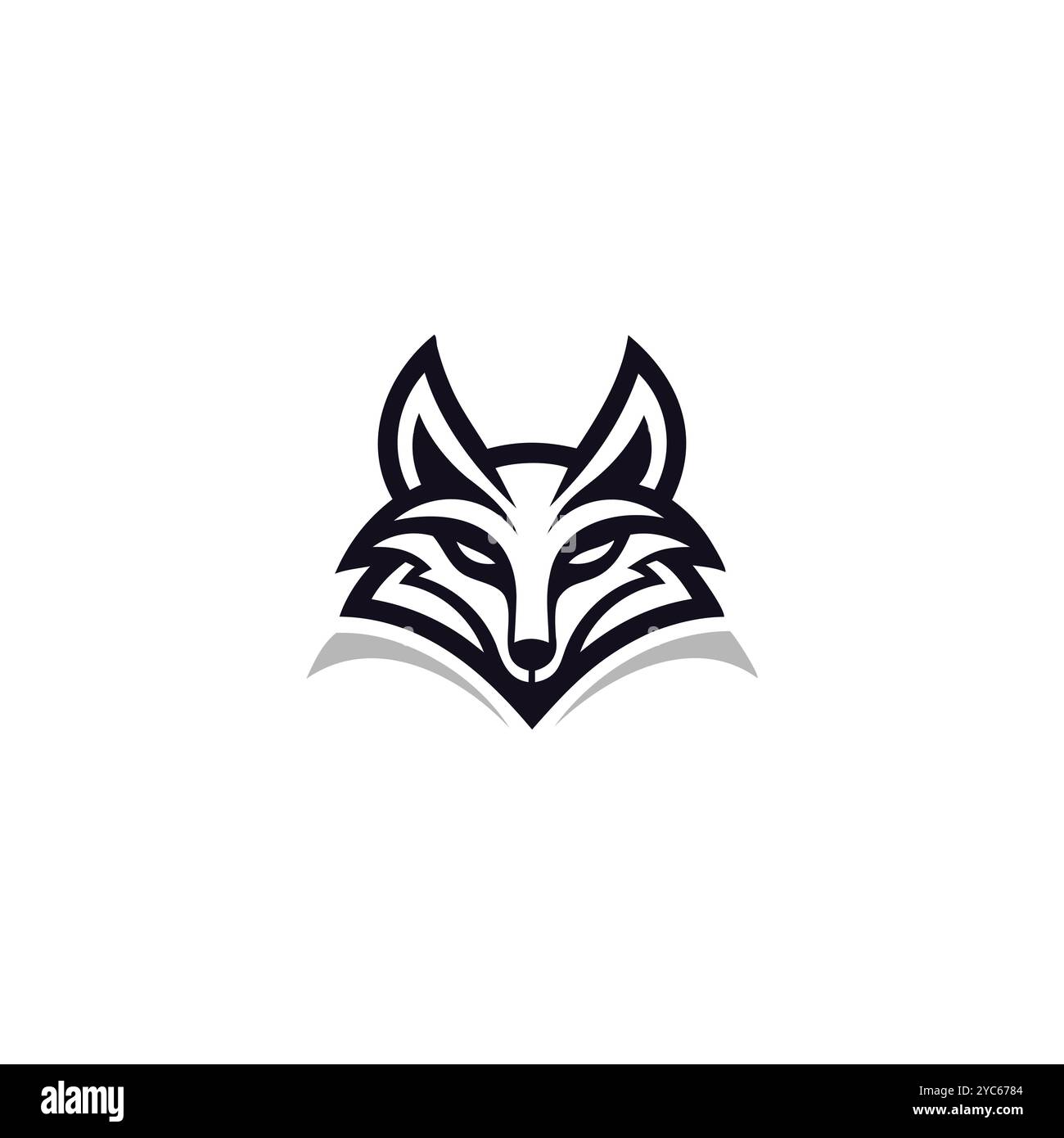 Wolf head wings logo hi-res stock photography and images - Alamy