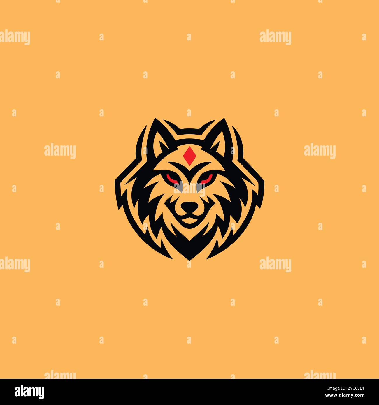 Wolf Logo. Powerful and unique trendy iconic Simple Wolf Logo Stock ...