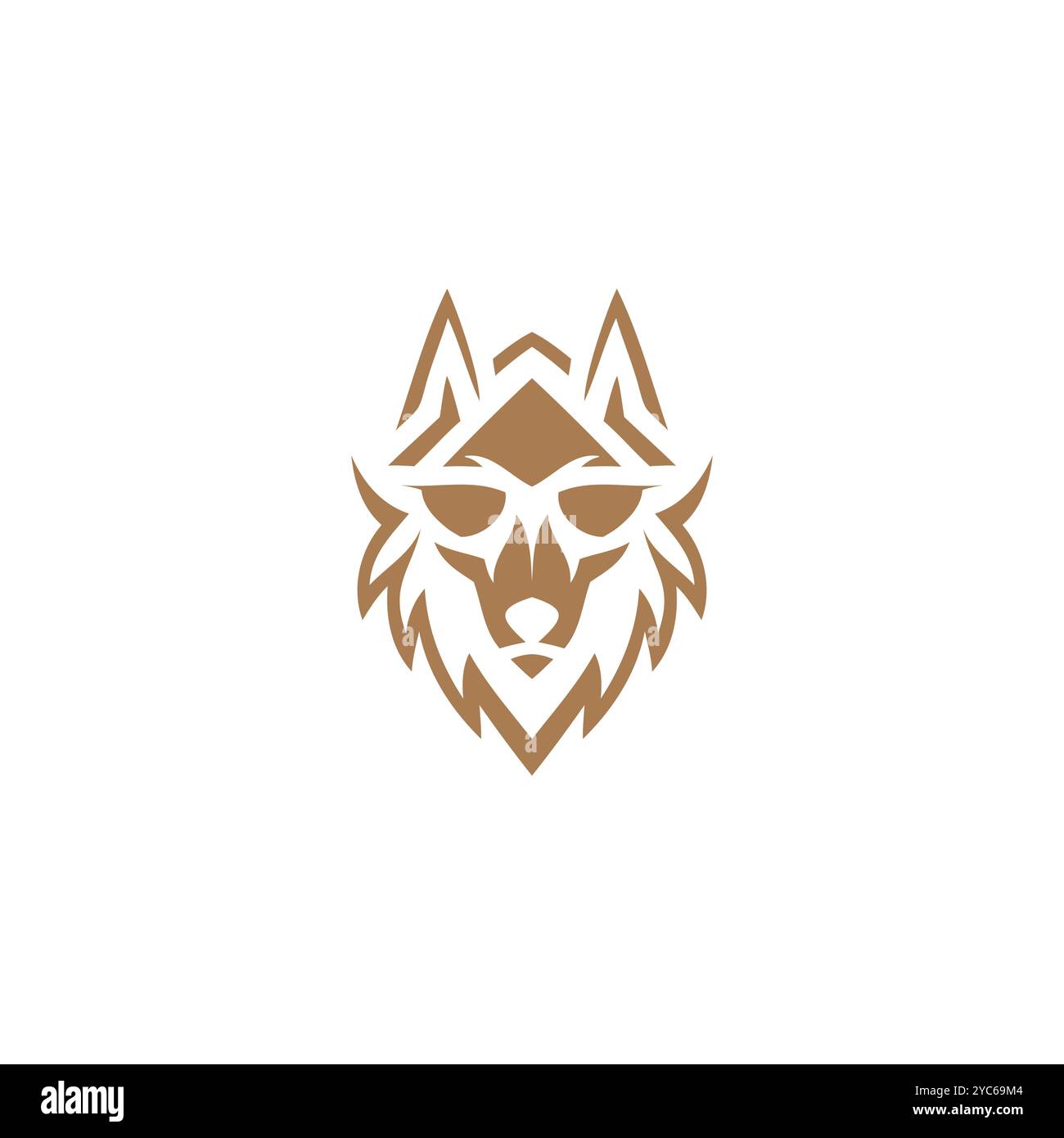Wolf Logo. Powerful and unique trendy iconic Simple Wolf Logo Stock ...
