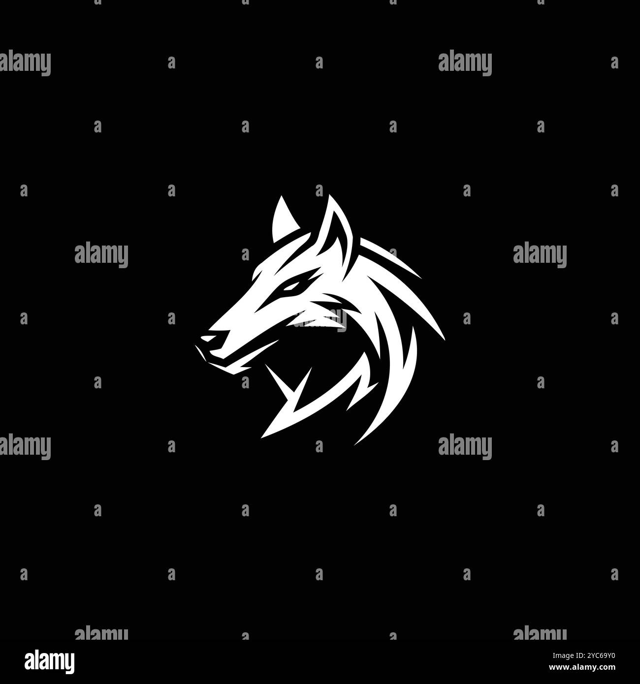 Wolf Logo. Powerful and unique trendy iconic Simple Wolf Logo Stock ...