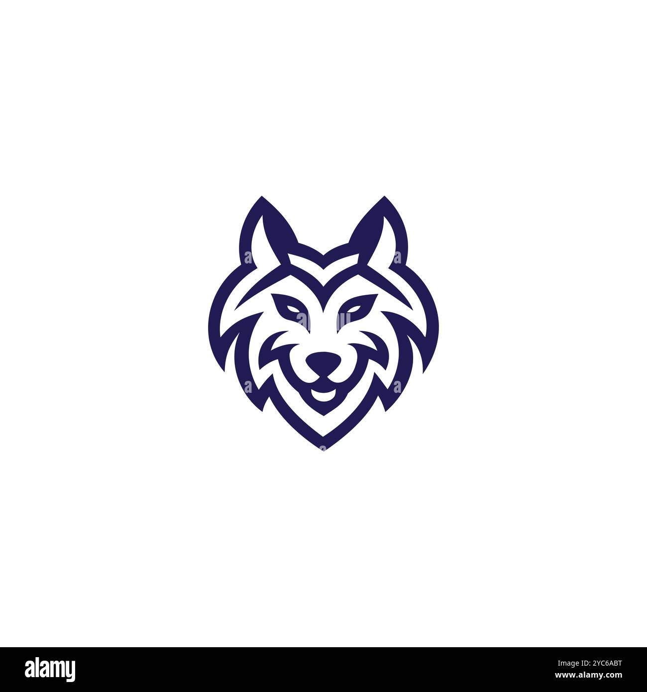 Wolf Logo. Powerful and unique trendy iconic Simple Wolf Logo Stock ...