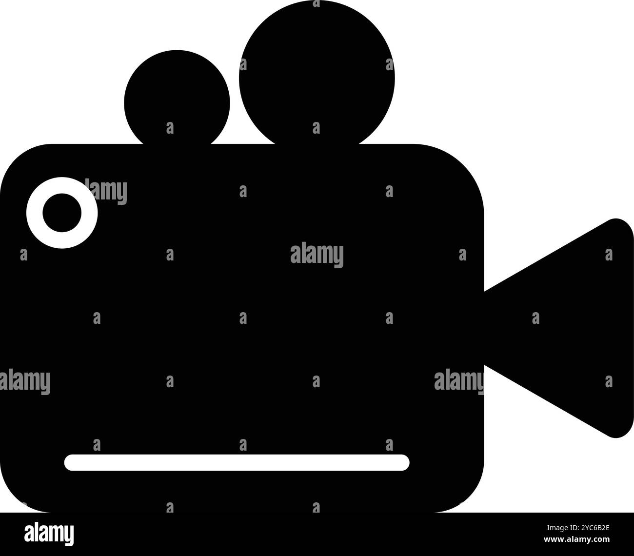 Video film camcorder icon Black and White Stock Photos & Images - Alamy