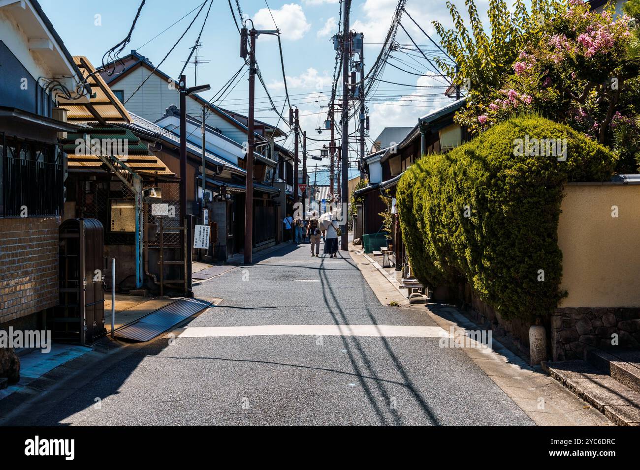 Nara, Japan - August 14, 2024: A traditional narrow street in Nara ...