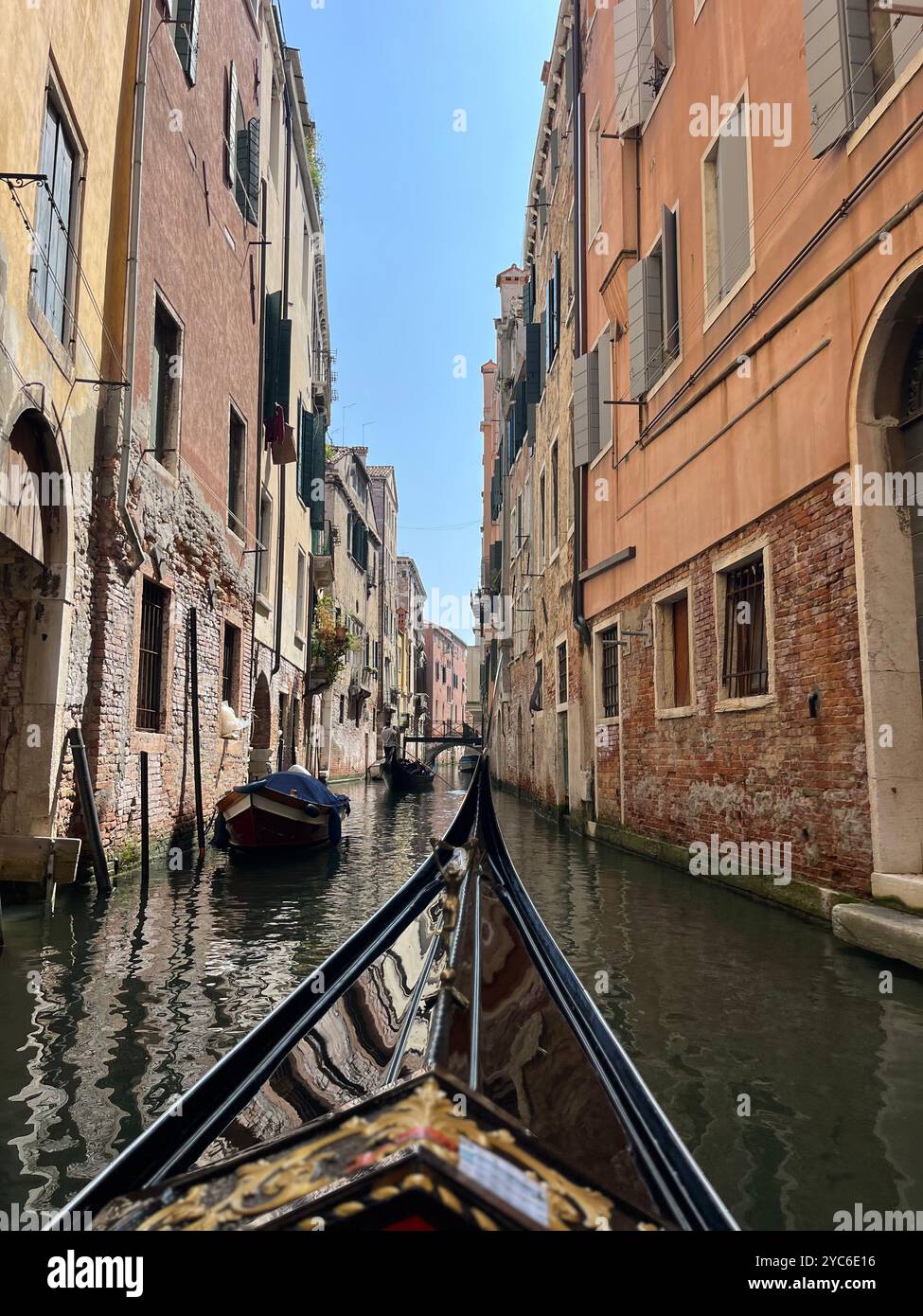 Venice Gondola ride in canals Stock Photo - Alamy