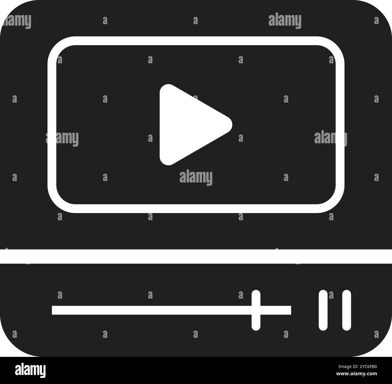 Video player icon Stock Vector Image & Art - Alamy