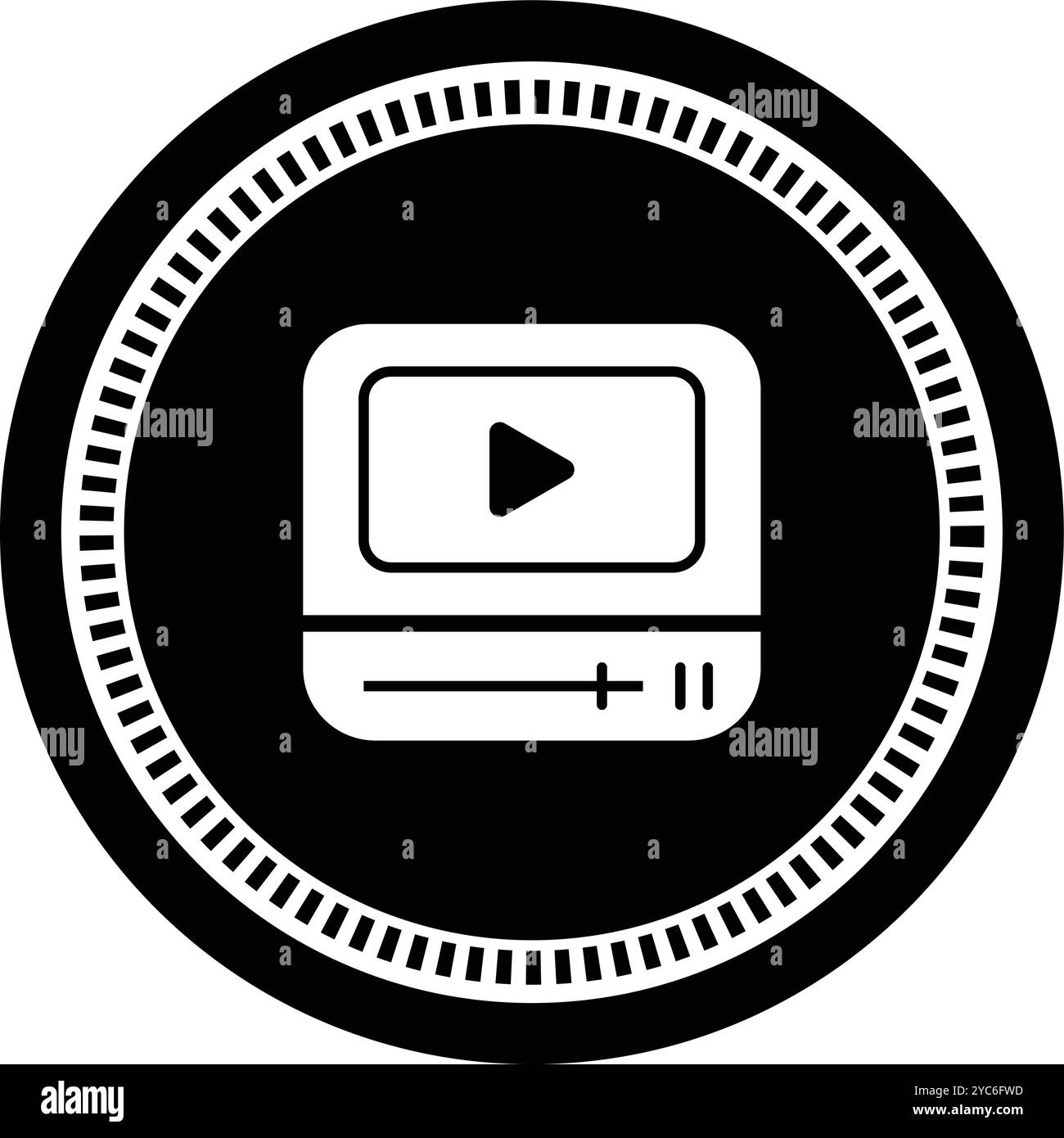 Video player icon Stock Vector Image & Art - Alamy