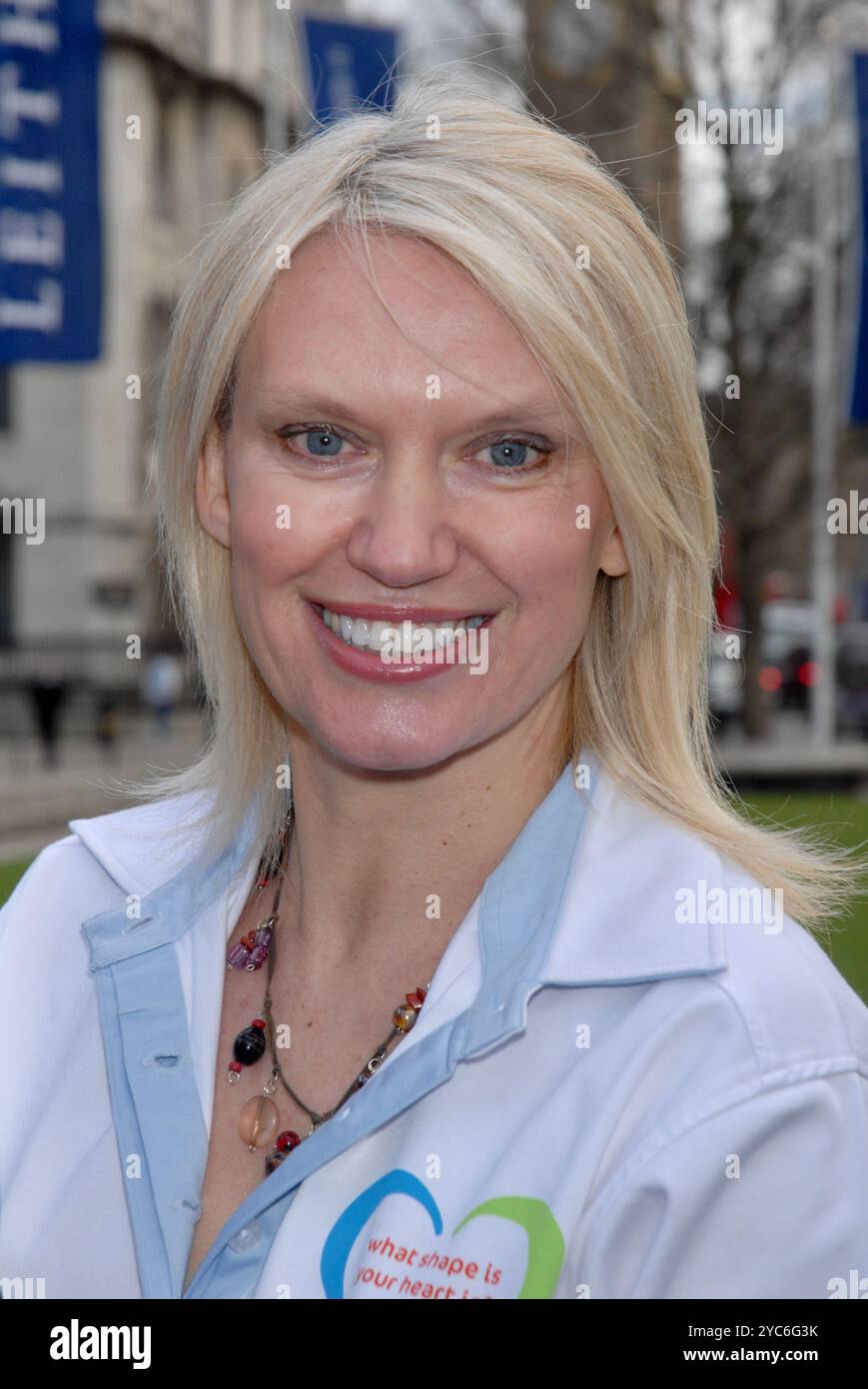 Anneka Rice, Heart Health Campaign, London, UK Stock Photo - Alamy