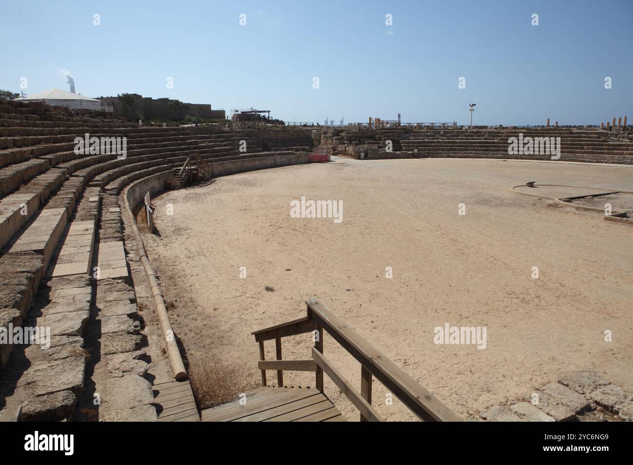 Ten thousands seat hippodrome built on the Mediterranean Sea shore by ...