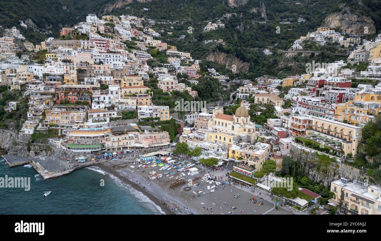 Positano from the air hi-res stock photography and images - Alamy