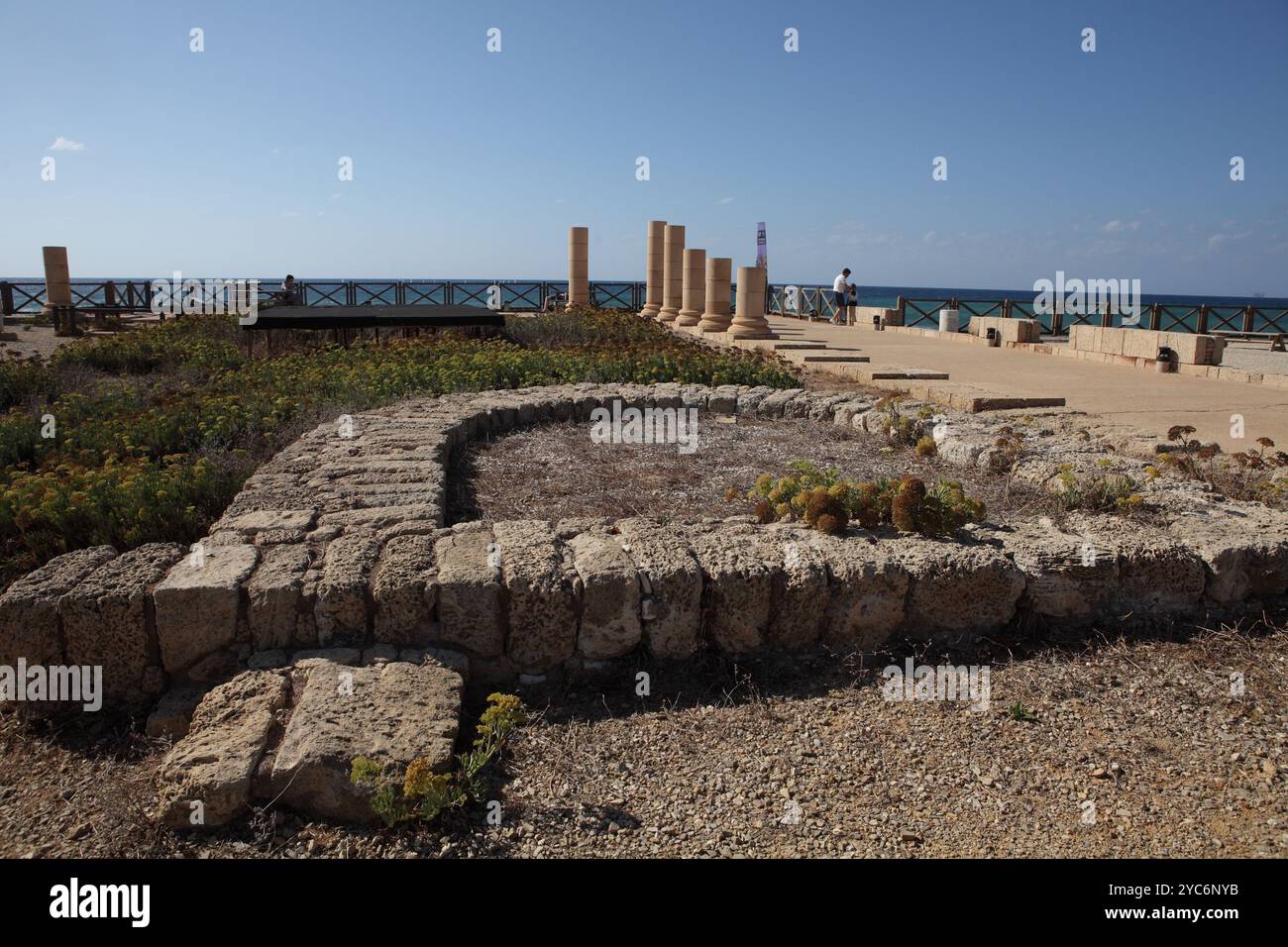 Remnants, the upper floor of King Herod The Great Palace built on a ...
