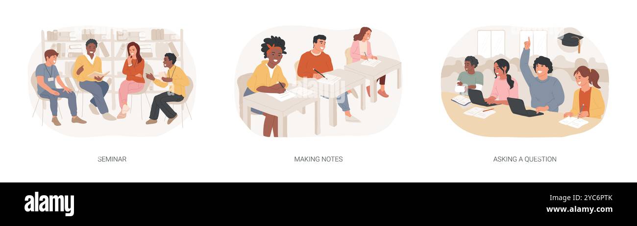 Diverse college classroom Stock Vector Images - Alamy