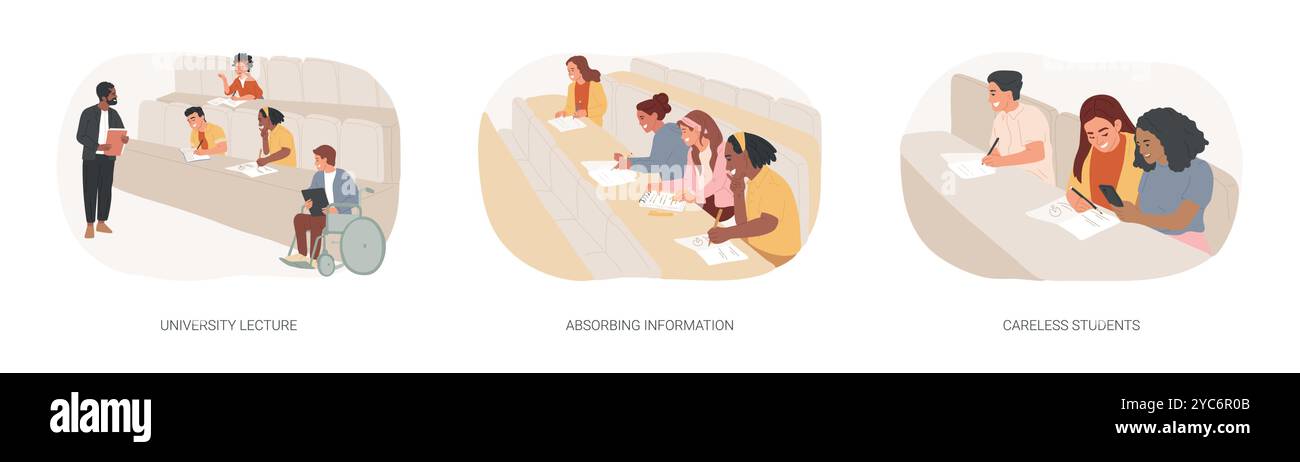 Acquire knowledge isolated cartoon vector illustrations se Stock Vector ...