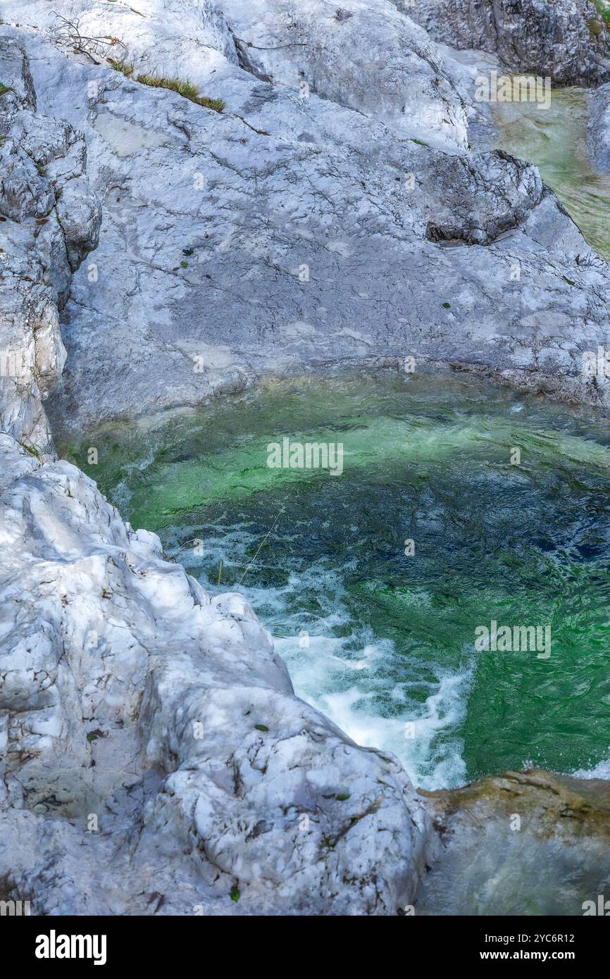 Cadini del Brenton, Dolomites, Italy natural pools of transparent and ...
