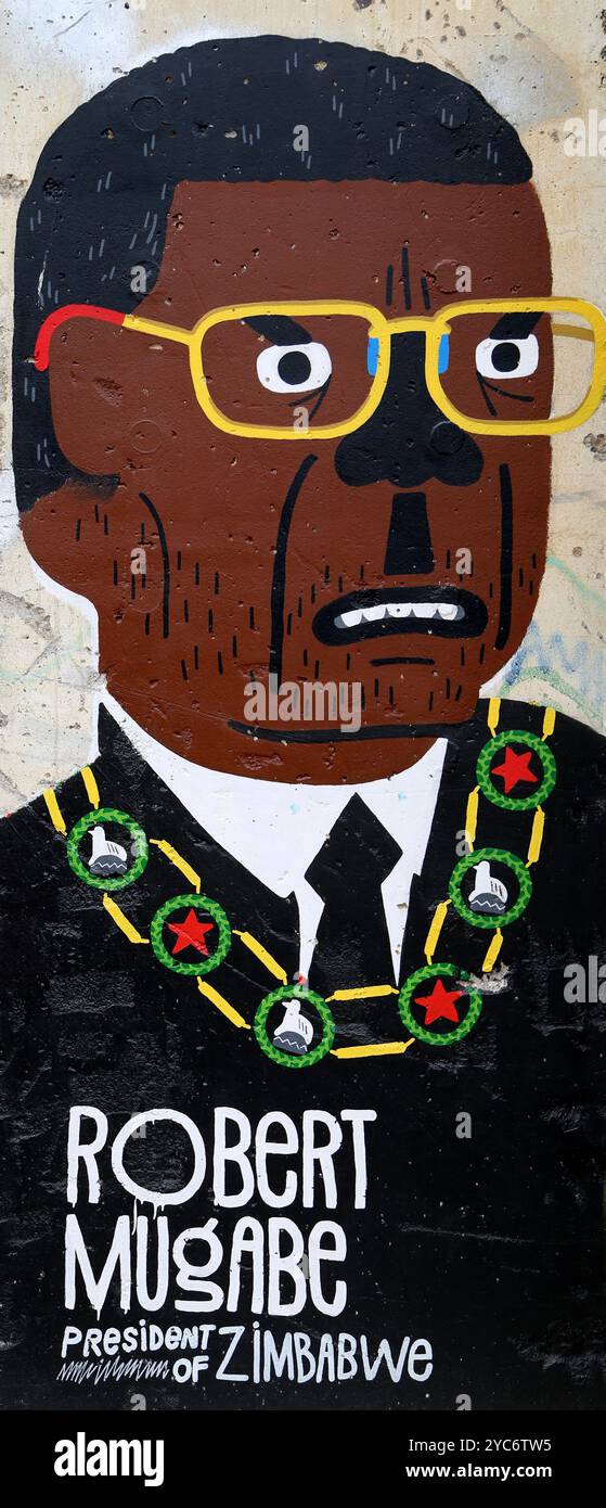 Berlin, Germany - July 10, 2013: Vibrant graffiti portrait of Robert ...