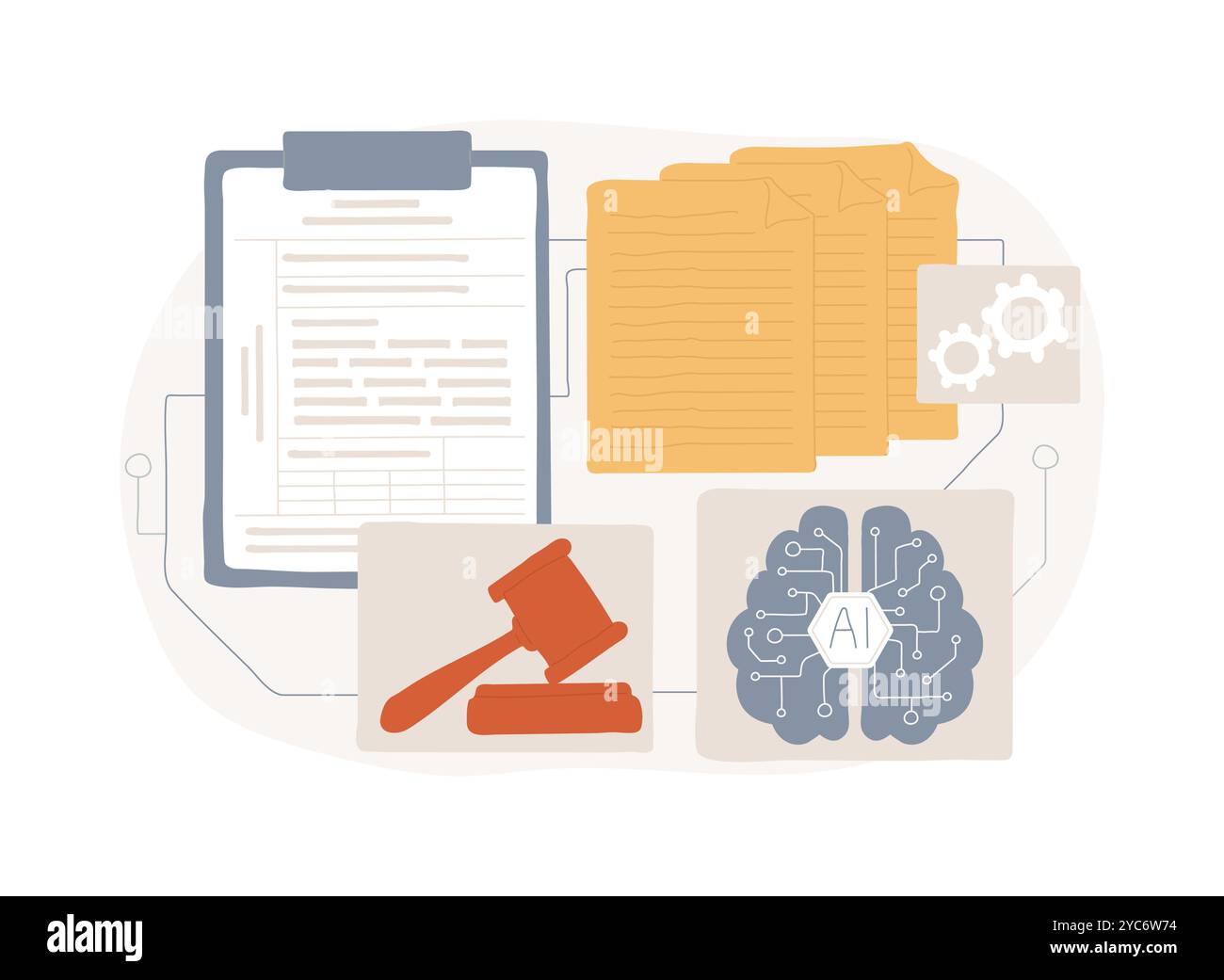 Ai Supported Document Automation Abstract Concept Vector Illustration Stock Vector Image And Art