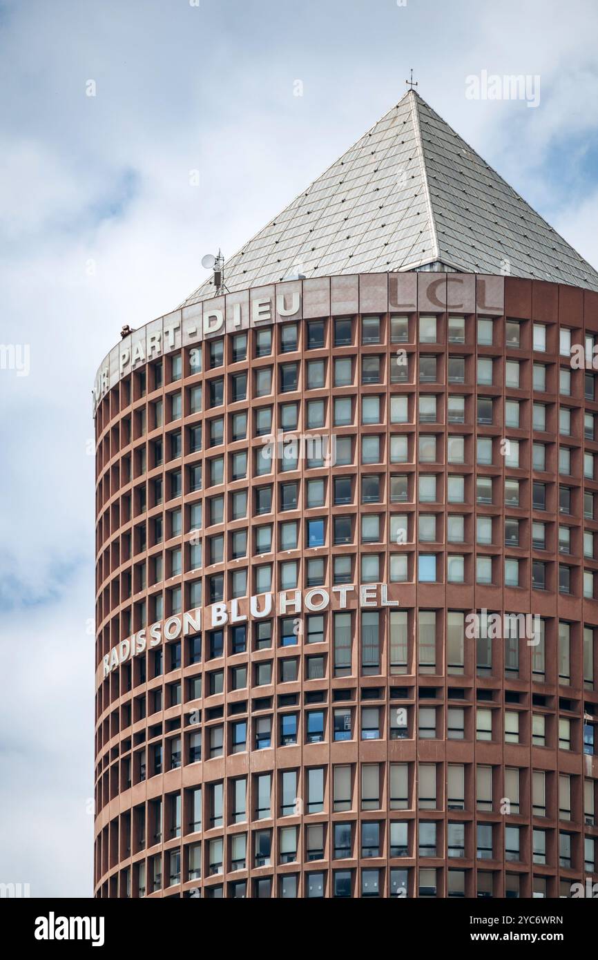 Lyon, France - July 10, 2024 : The Tour Part-Dieu, a skyscraper in Lyon ...