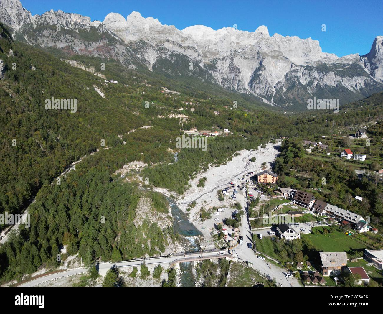 Theth Village in Albania is the highest point of the Albanian Alps ...