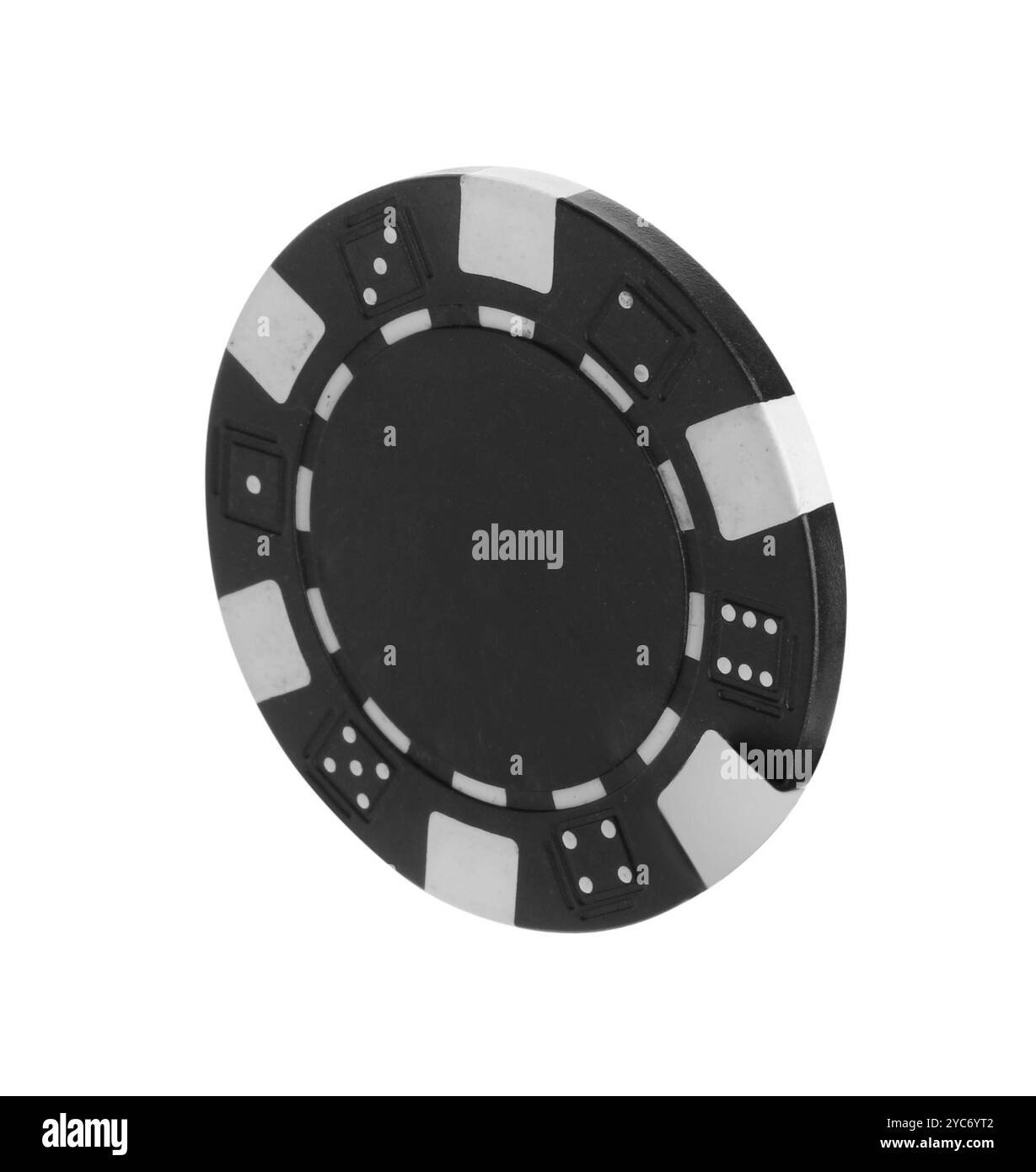 Casino chip on white Black and White Stock Photos & Images - Alamy