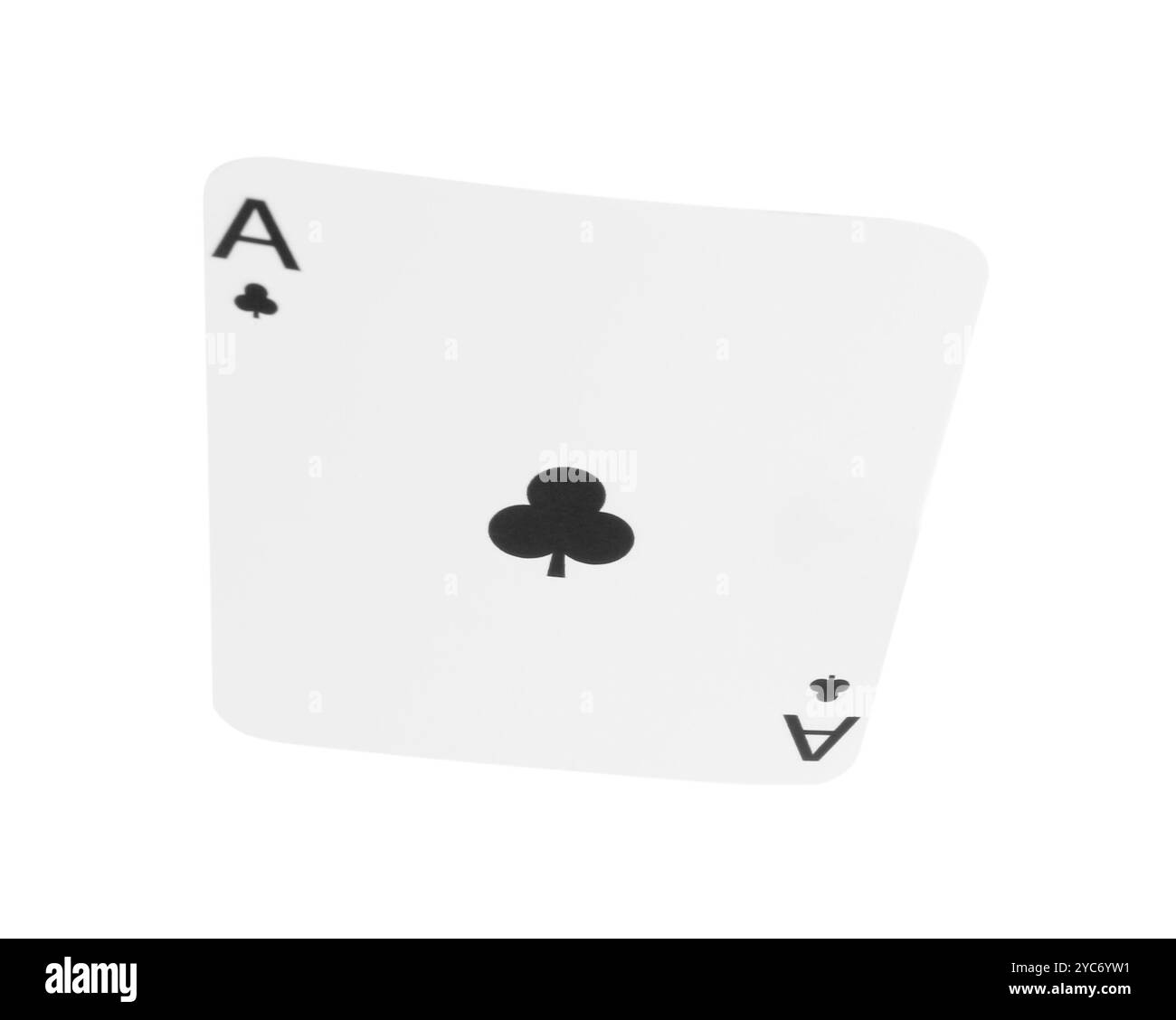 Poker game. One playing card isolated on white Stock Photo - Alamy