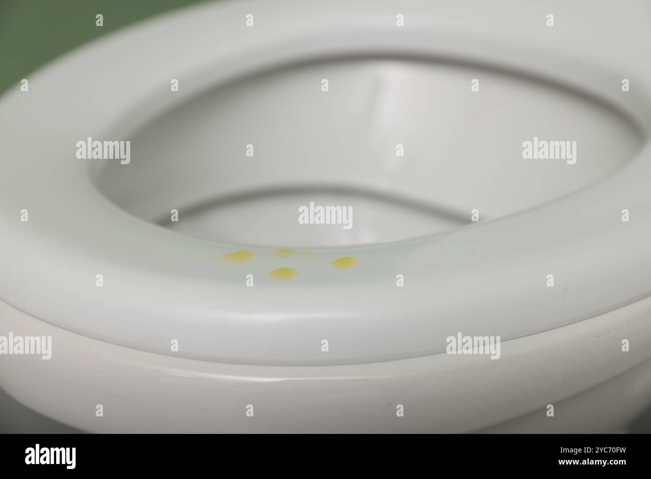 Urine drops on toilet seat in restroom, closeup Stock Photo - Alamy