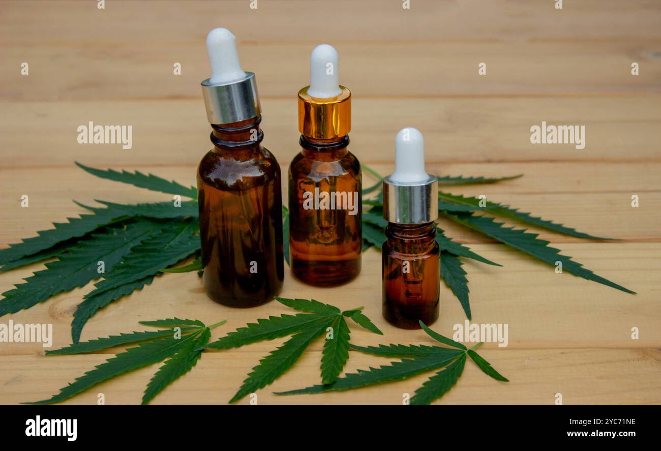 Hemp oil logo hi-res stock photography and images - Alamy