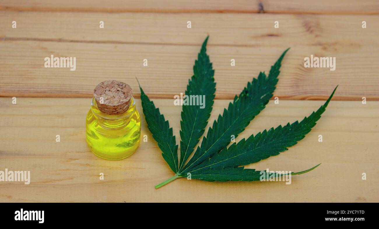 Hemp oil logo hi-res stock photography and images - Alamy