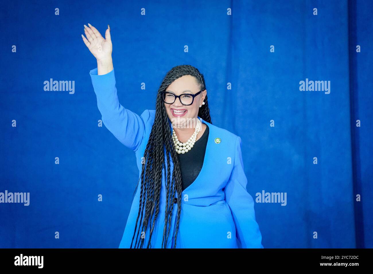 ATLANTA, GEORGIA - OCTOBER 19: U.S. Rep. Nikema Williams (D-GA) appears ...
