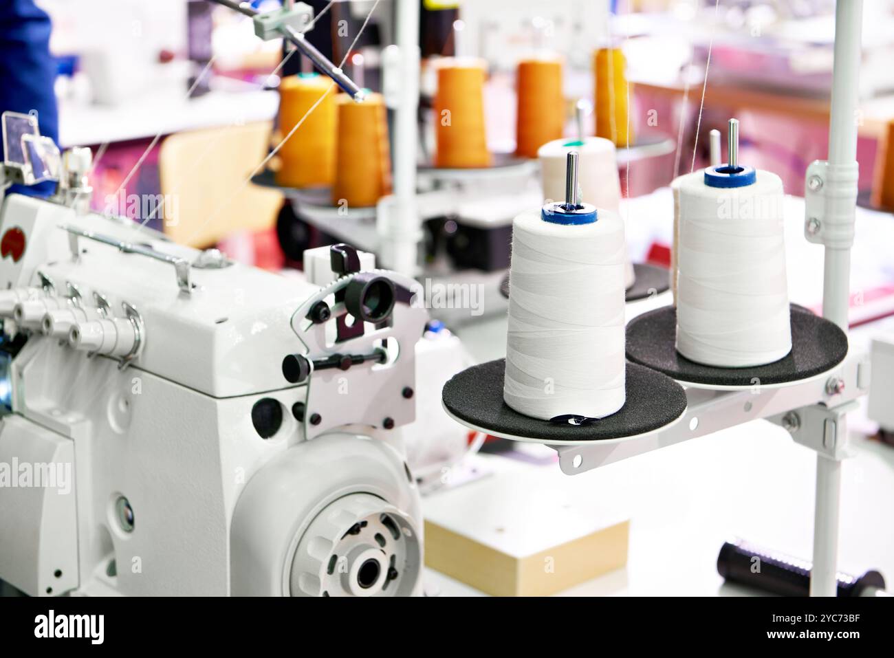 Modern sewing machine overlock hi-res stock photography and images - Alamy