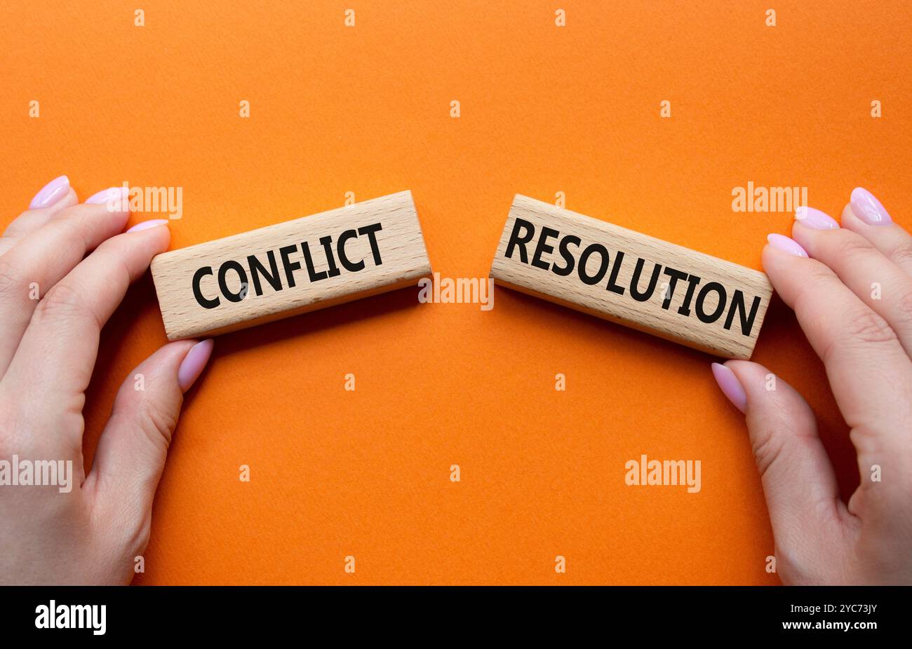 Conflict or Resolution symbol. Concept word Conflict or Resolution on ...