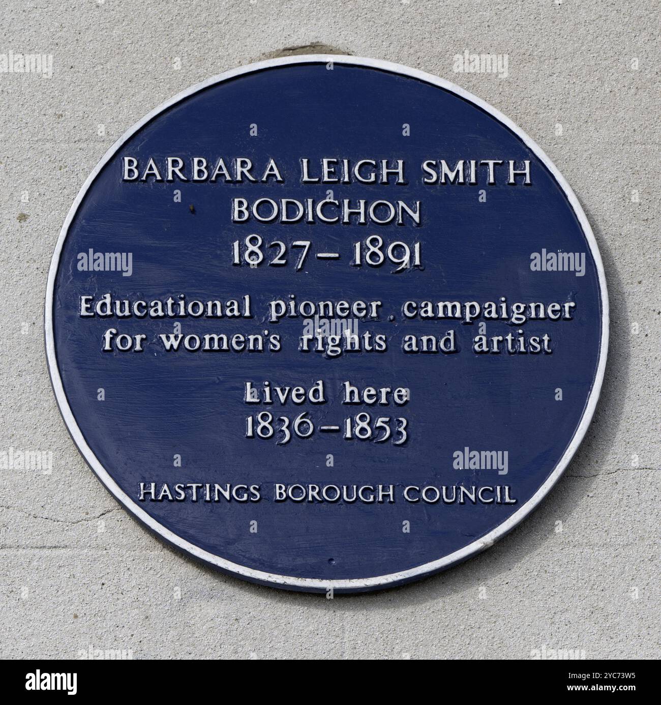 Heritage Blue Plaque at 9 Pelham Crescent, Hastings, East Sussex ...
