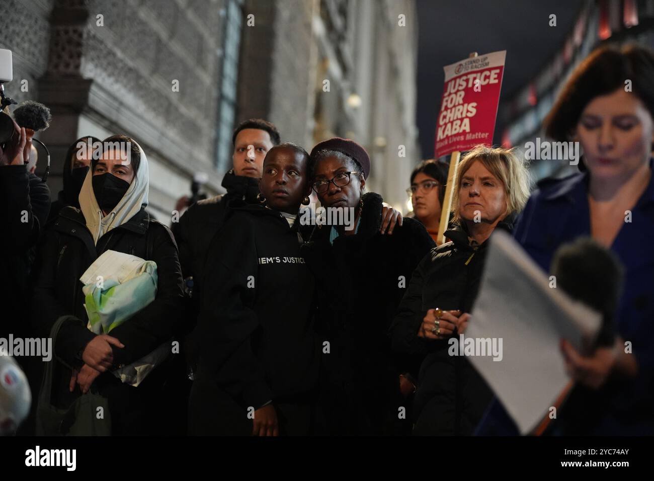 People Demonstrate Outside The Old Bailey In Central London After A Police Marksman Who Fatally
